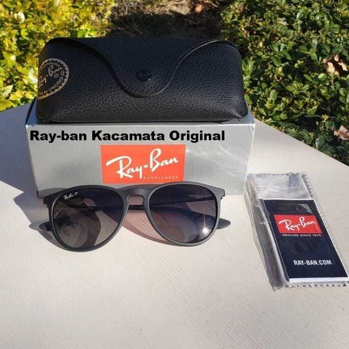 Jual Kacamata Rayban Erika Sunglasses RB4171 Matte Black Polarized 54mm Original | Shopee Indonesia