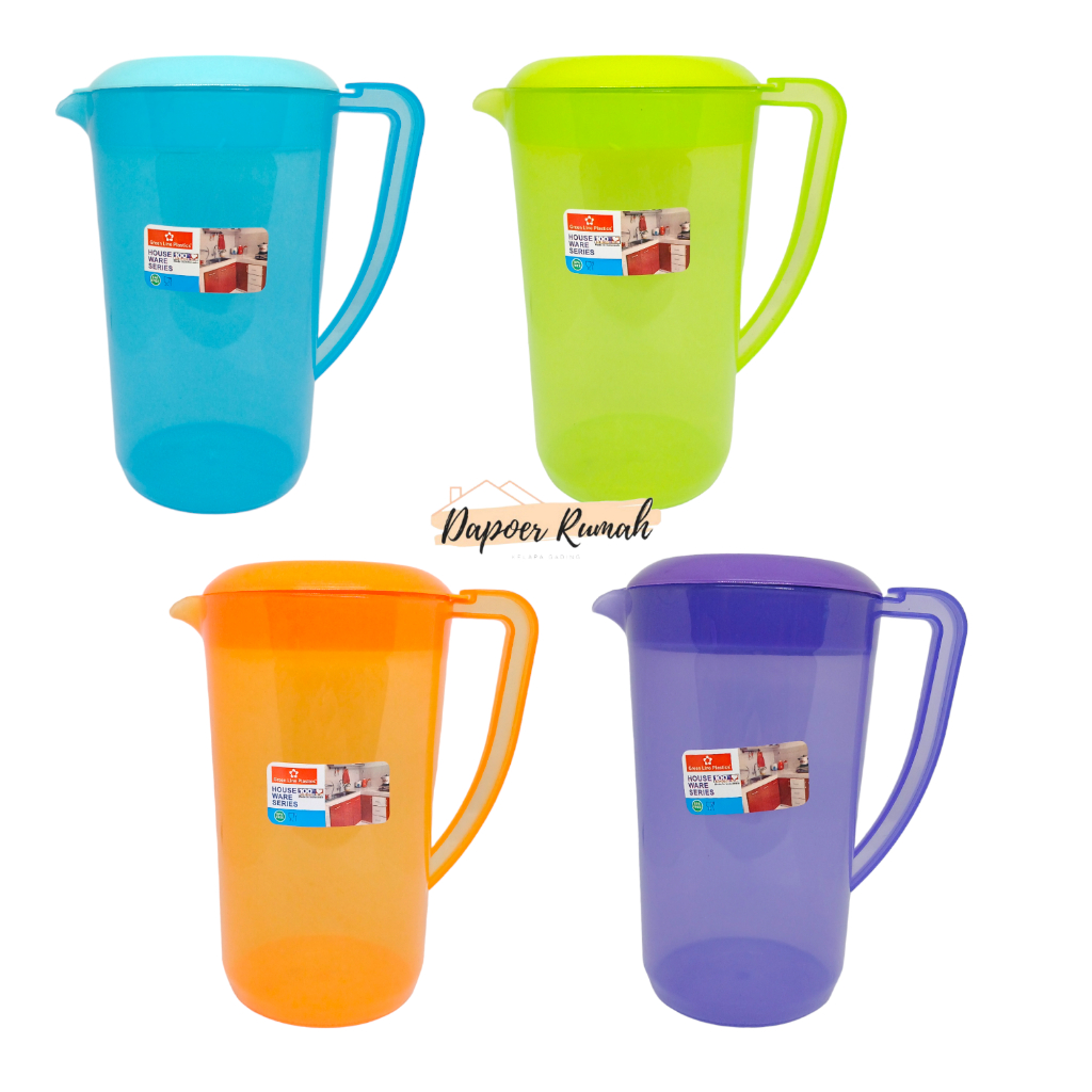 Jual TEKO GREENLINE 1.4L/TEKO PLASTIK WARNA/WATERJUG MINI/ | Shopee ...