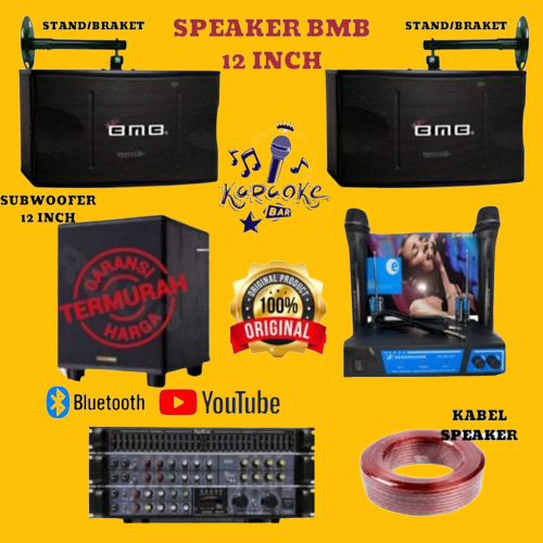 Jual GROSIR PAKET SOUND KARAOKE BMB 12 INCH SUB CVR 12 INCH PLUS MIC ...
