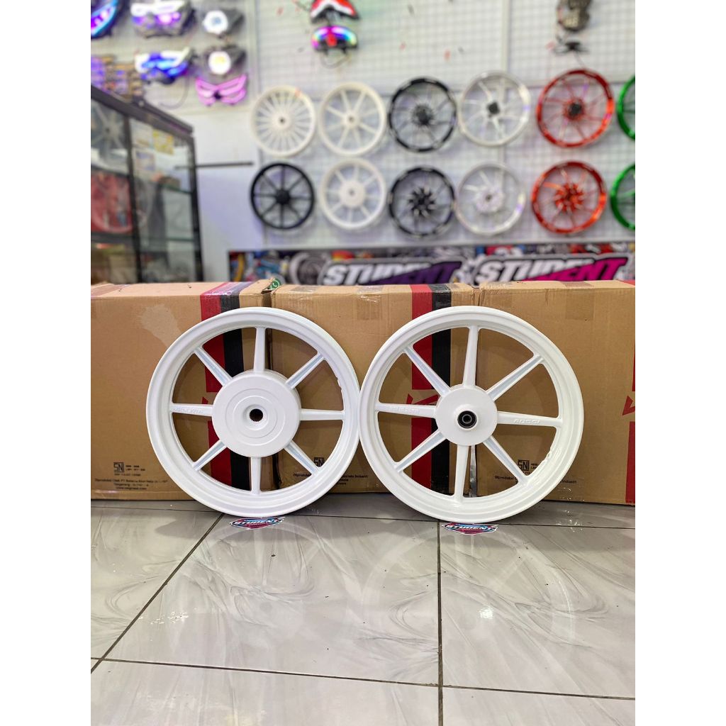 Jual Velg V Rossi venom comet ring 14 PALANG 8 putih dan hitam | Shopee ...