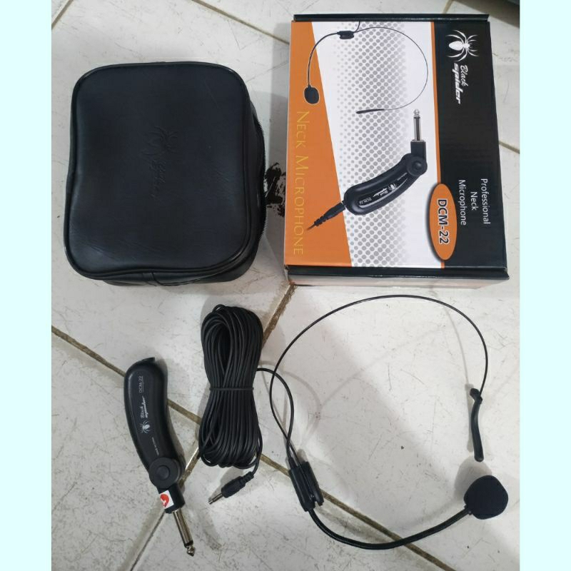 Jual Mic kabel Black spider DCM-22 Microphone bando black spider ...