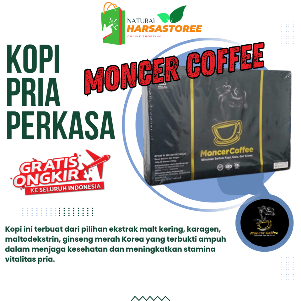 Jual ( PRIVASI ) Moncer Coffee Original Bisa 2 Sachet atau 4 Sachet ...