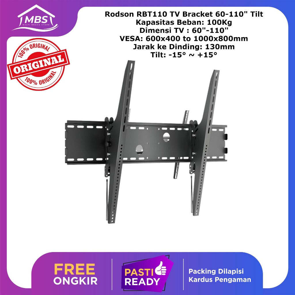 Jual Bracket dinding Rodson RBT110 60 - 100 inch Flat Panel TV Wall ...