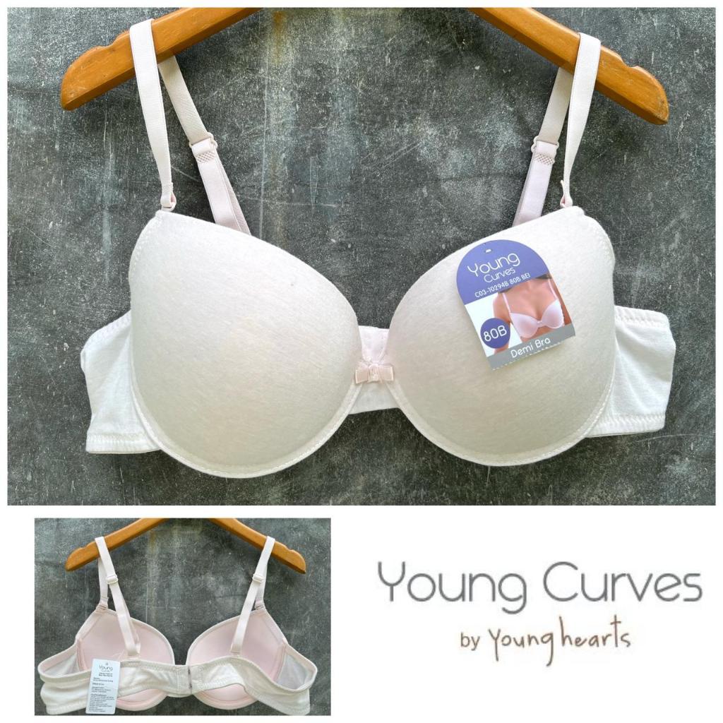 Jual CODE BYC294 BEI Bra Young Curves by Young Hearts Size hanya 32B,34B, 36B | Shopee Indonesia