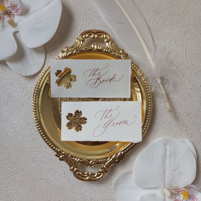 Jual Hikari Placement Card | Calligraphy Card | Place Card | SATUAN ...