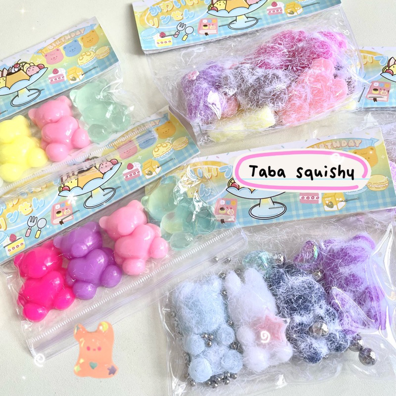 Jual [HARU] Mini Bear & Rabbit Series Taba Squishy Squeezy Fun Toys ...