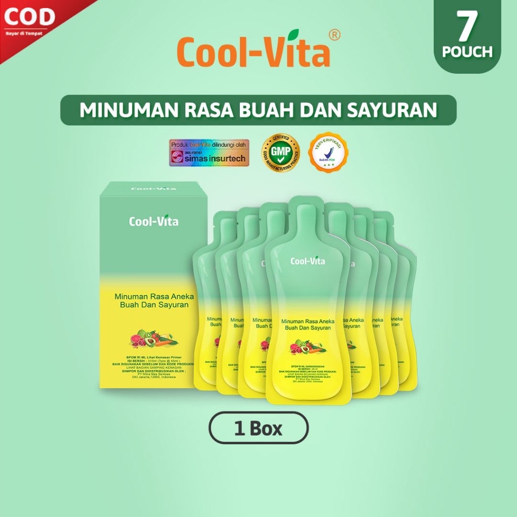Jual [1 Box - 7 Pouch] Coolvita Minuman Rasa Buah & Sayuran | Shopee ...