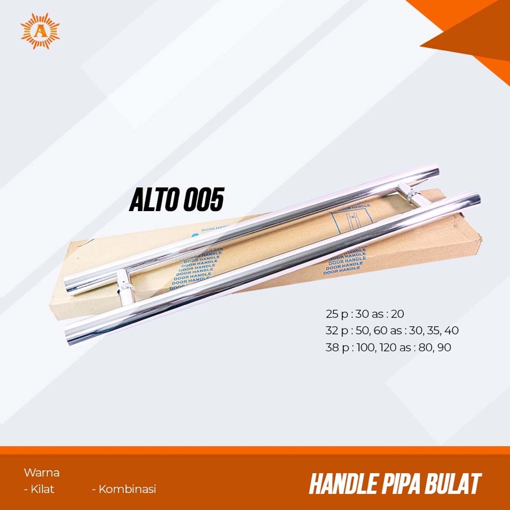 Jual Gagang Pull Handle Pintu Kaca Kayu / Handle Pipa Stainless AH005 ...