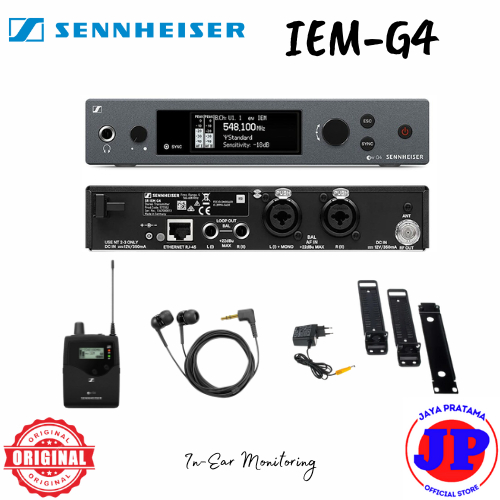 Jual Sennheiser IEM-G4 Wireless In-Ear Monitoring System Original IEMG4 ...