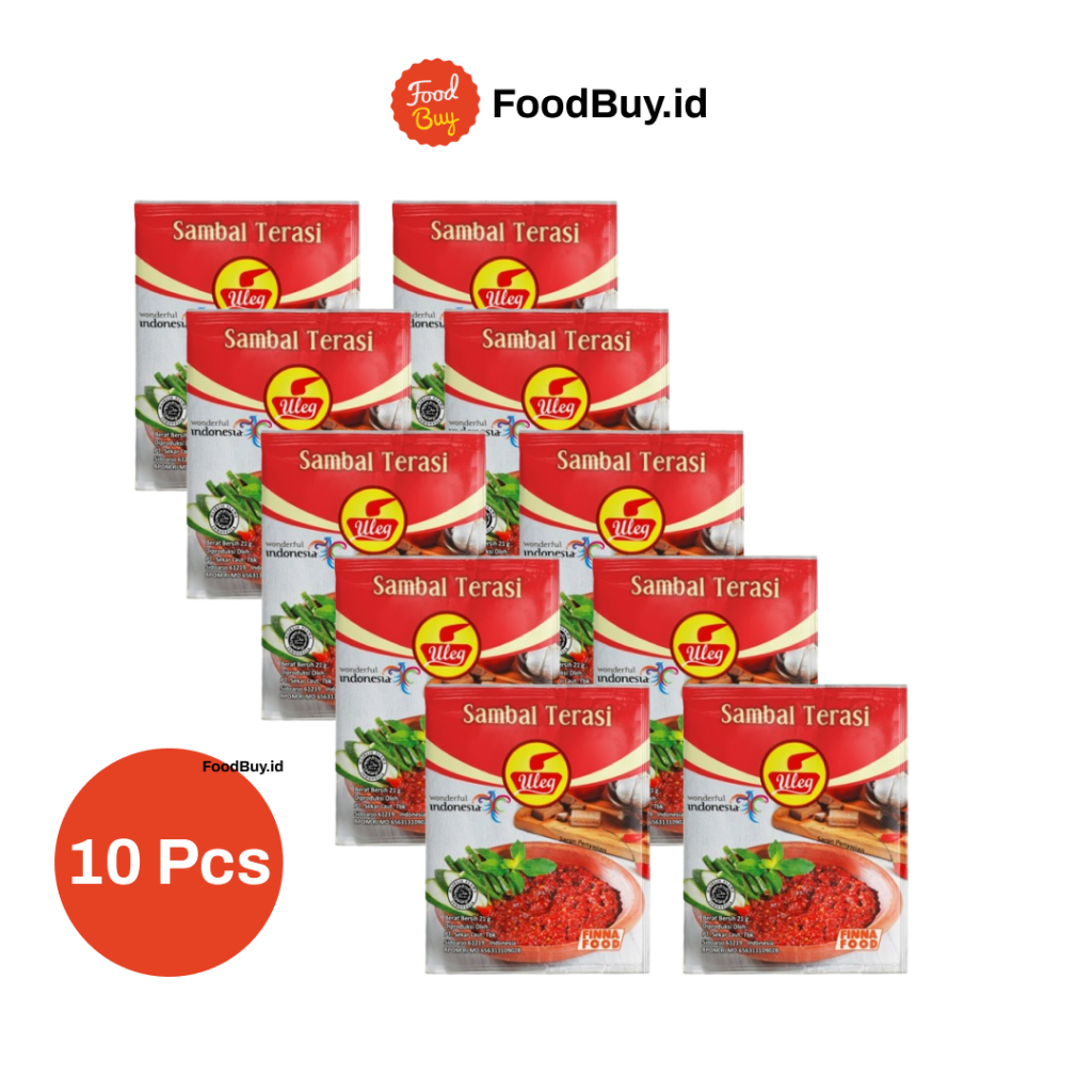 Jual Paket 1 Renteng - Uleg Sambal Terasi Sachet 18 gr (isi 10 pcs ...