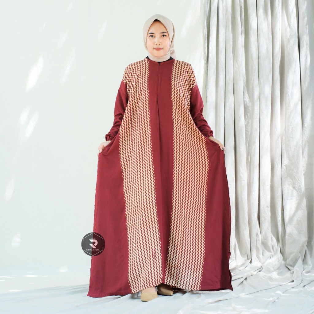 Jual Rifina Dress Madina Rayon premium Simple Elegan | Shopee Indonesia