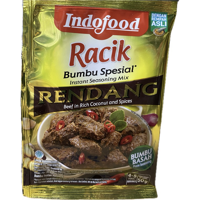 Jual INDOFOOD RACIK BUMBU RENDANG 45 Gr | Shopee Indonesia
