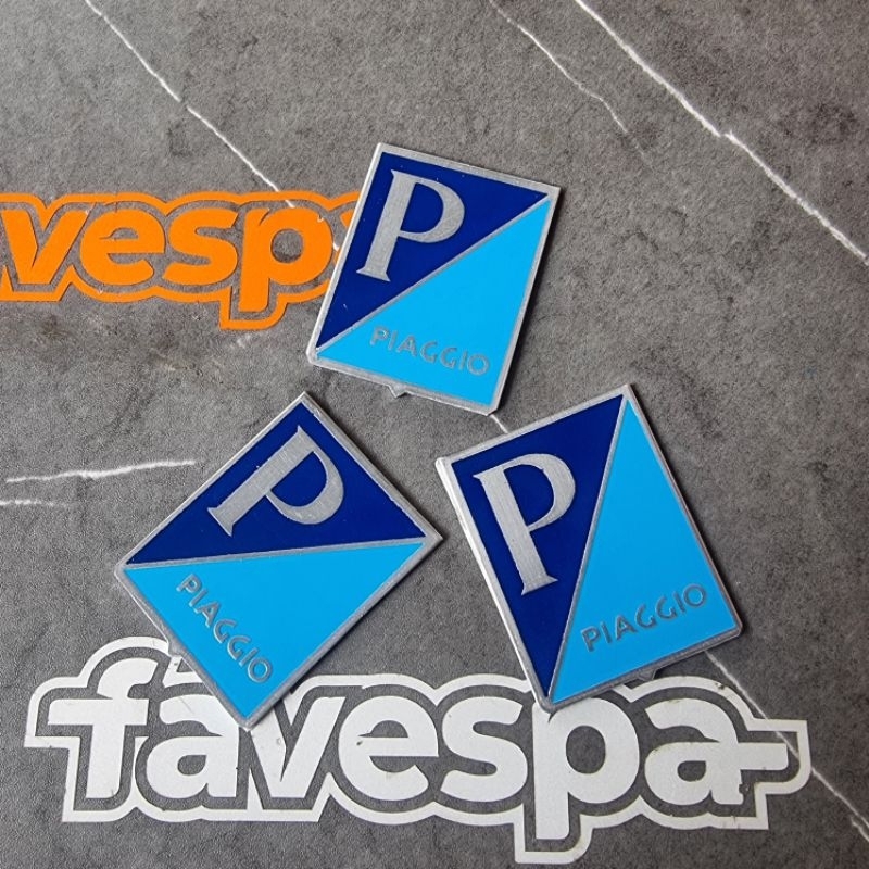 Jual Logo Emblem P Coret Vespa Super Sprint Vbb Almunium Detail ...