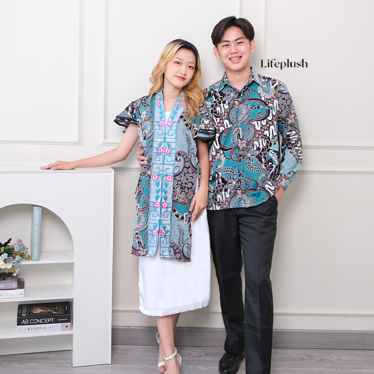 Jual Dress Batik Modern Organza Bordir Mewah Wanita Pesta Kondangan Cantik- B1027 AYYANA ...