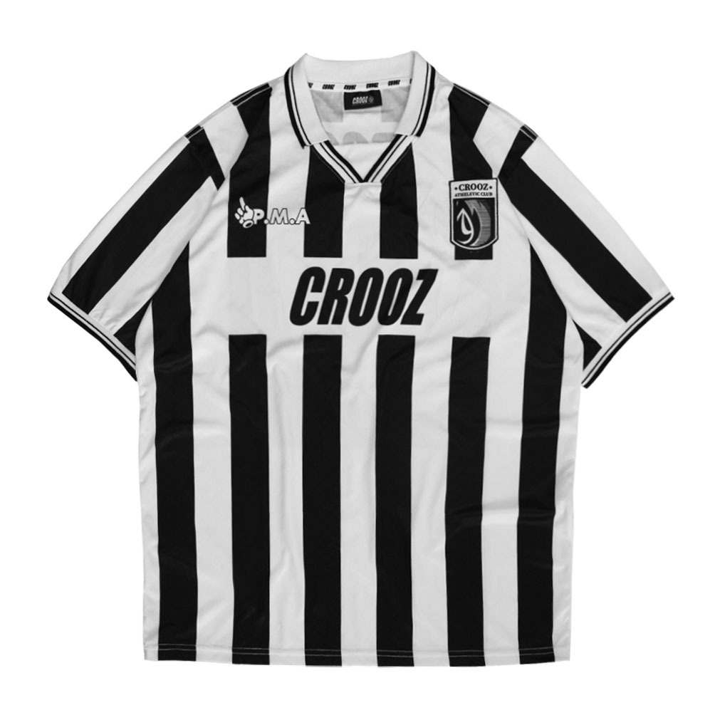 Jual CROOZ PMA CLASSIC JERSEY WHITE BLACK STRIPE | Shopee Indonesia