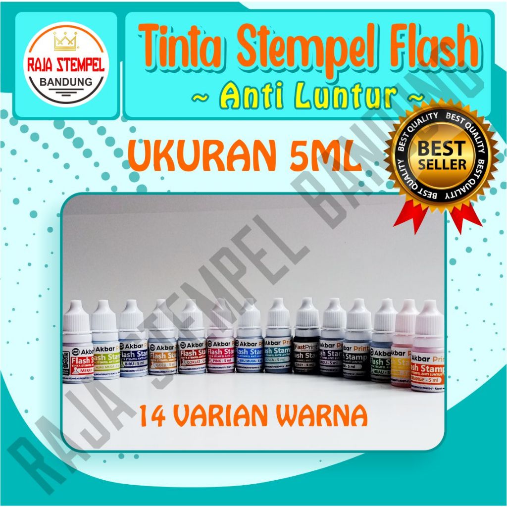 Jual Tinta Refill Stempel Flash 5ml I Otomatis Anti Luntur I Stample I Stampel | Shopee Indonesia