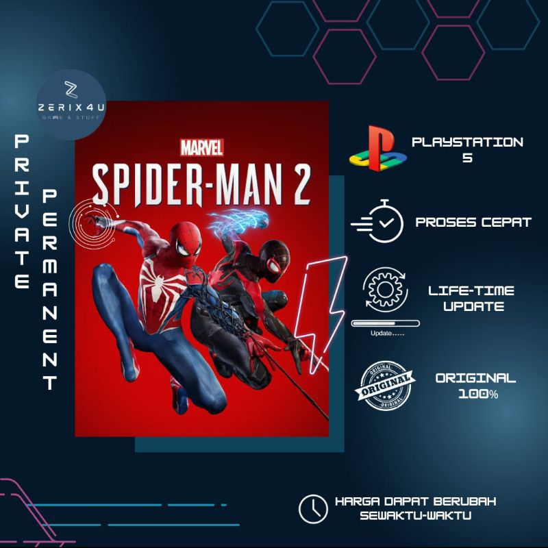 Jual Marvels Spiderman 2 Ps5 Marvels Spider Man 2 Ii Privat Original