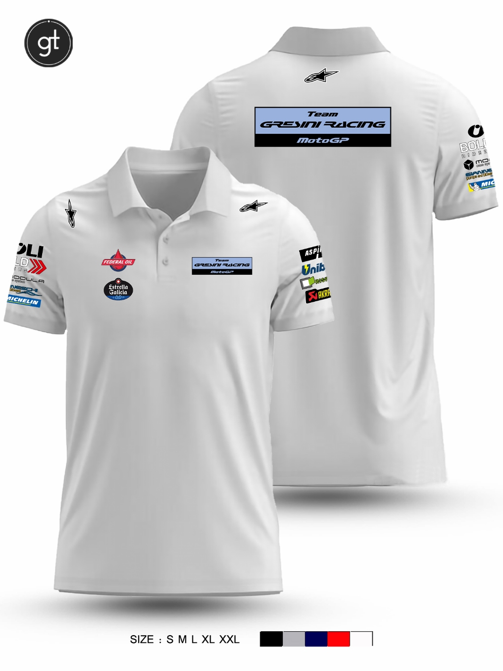 Jual polo shirt GRESINI RACING MotoGP Merchandise Replica GP TEAM ...