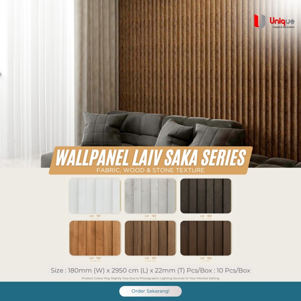 Jual Wallpanel Laiv Saka Series / Panel Dinding PVC / Wood Panel 3D ...