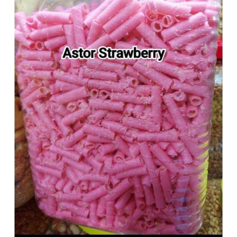 Jual Astor Strawberry/Bungkus/Toples 500gr | Shopee Indonesia