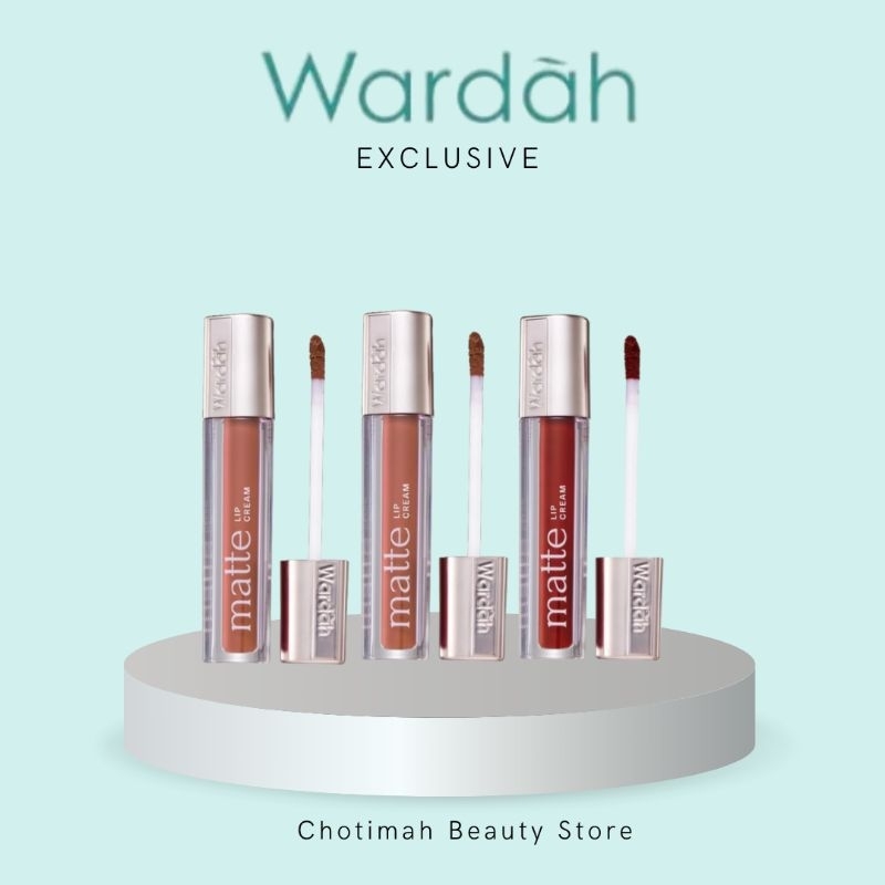 Jual Wardah Exclusive matte lipcream New shade New packaging | Shopee ...