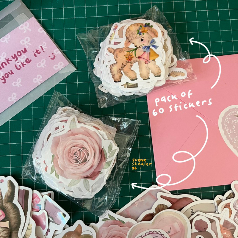 Jual COQUETTE STICKER PACK (ISI 60 STICKER) | Shopee Indonesia