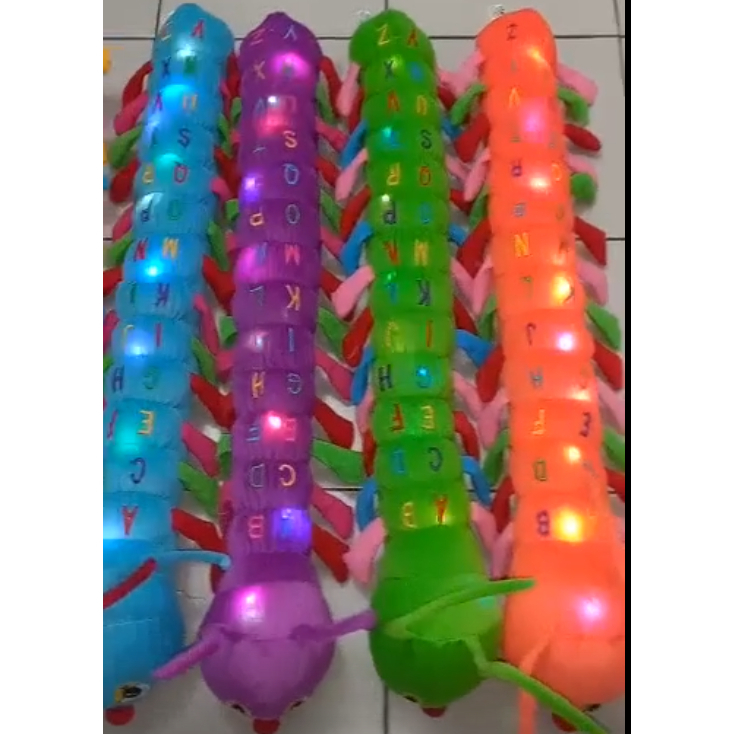 Jual boneka ulet LED/ boneka ulil lampu/boneka ulil abjad/boneka ...