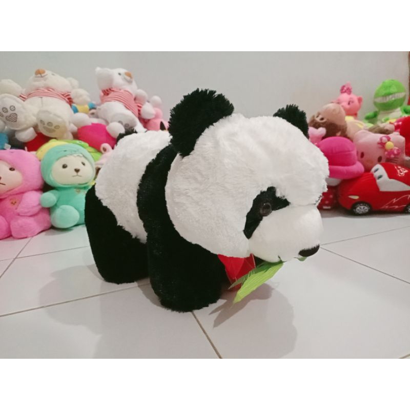 Jual Boneka Panda Rumput Laying Ukuran XL SNI Panjang 45cm | Shopee ...