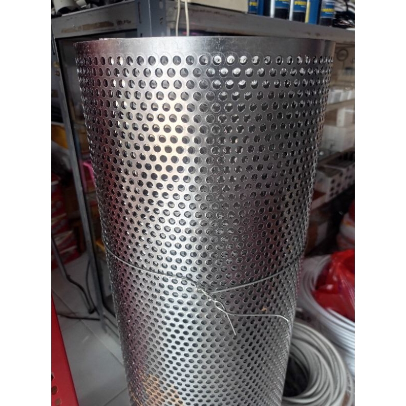 Jual (2x1 meter) Grill Ram Box Speaker Plat Besi LUBANG HEXA 2 x 1 ...