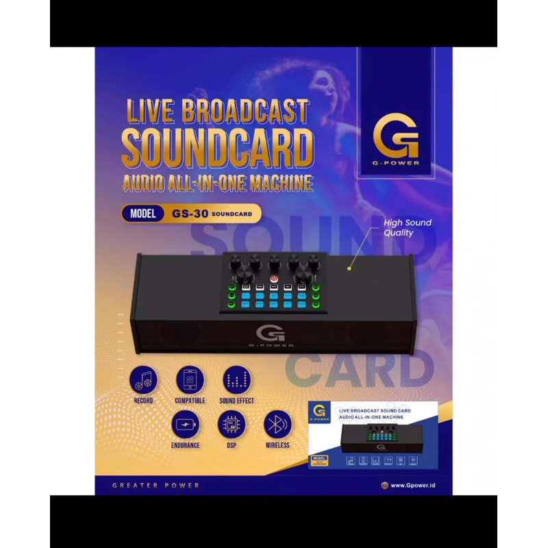Jual SOUND CARD AUDIO RECORDING LIVE STREAMING KARAOKE BLUETOOTH G ...