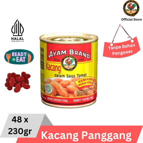 Jual Ayam Brand - Kacang Panggang Kaleng Baked Beans 48 pcs 230gr ...