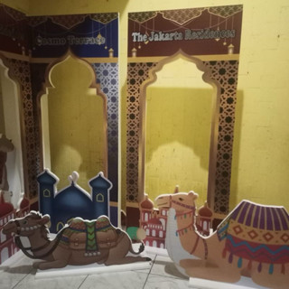 Jual JUMBO STANDING BACKDROP BONUS AMPLOP THR DEKORASI SPANDUK BANNER ...