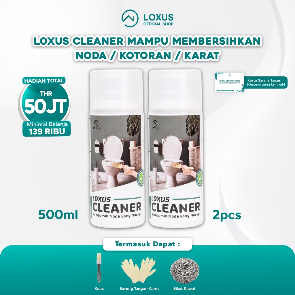Jual Loxus Cleaner 2pcs Pembersih Kerak Kamar Mandi Stainless Shower ...