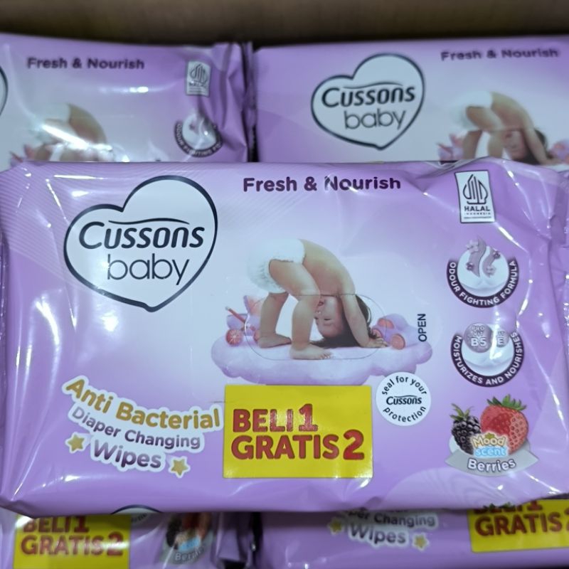 Jual Cusson Baby Wipes 45's /Tisu Basah - pak isi 3 bungkus | Shopee Indonesia
