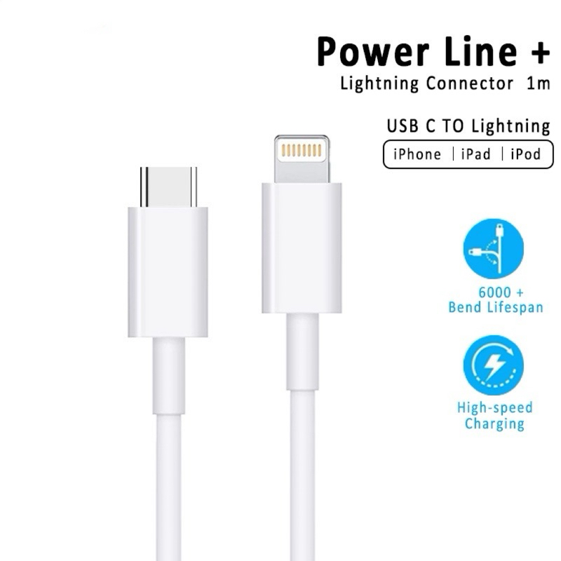 Jual Kabel Data Type C To Lightning Cable Charger USB-C to Lightning ...