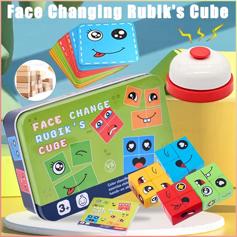Jual Changing Face Rubik'S Cube Family/Board Game Puzzle Anak Mainan ...