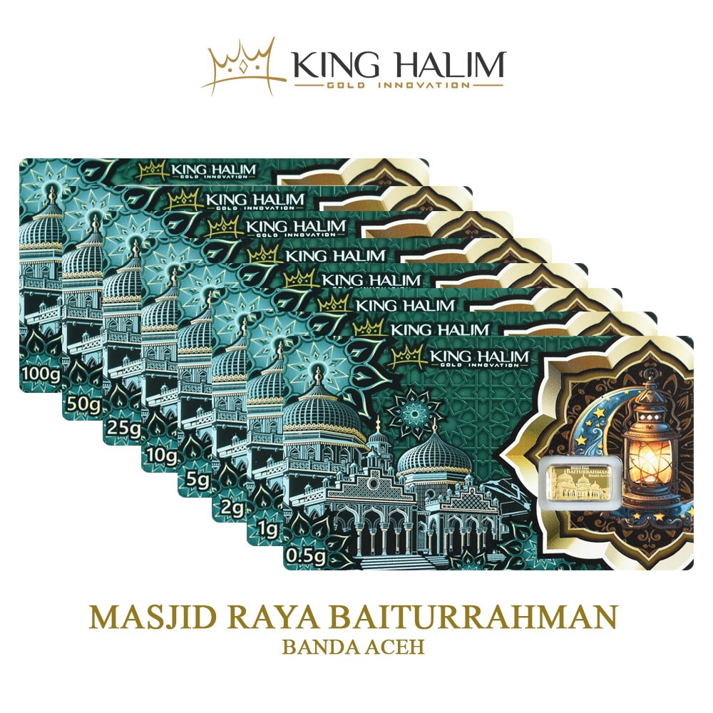 Jual (NEW) LOGAM MULIA EMAS KING HALIM 1GR - MASJID RAYA BAITURRAHMAN ...