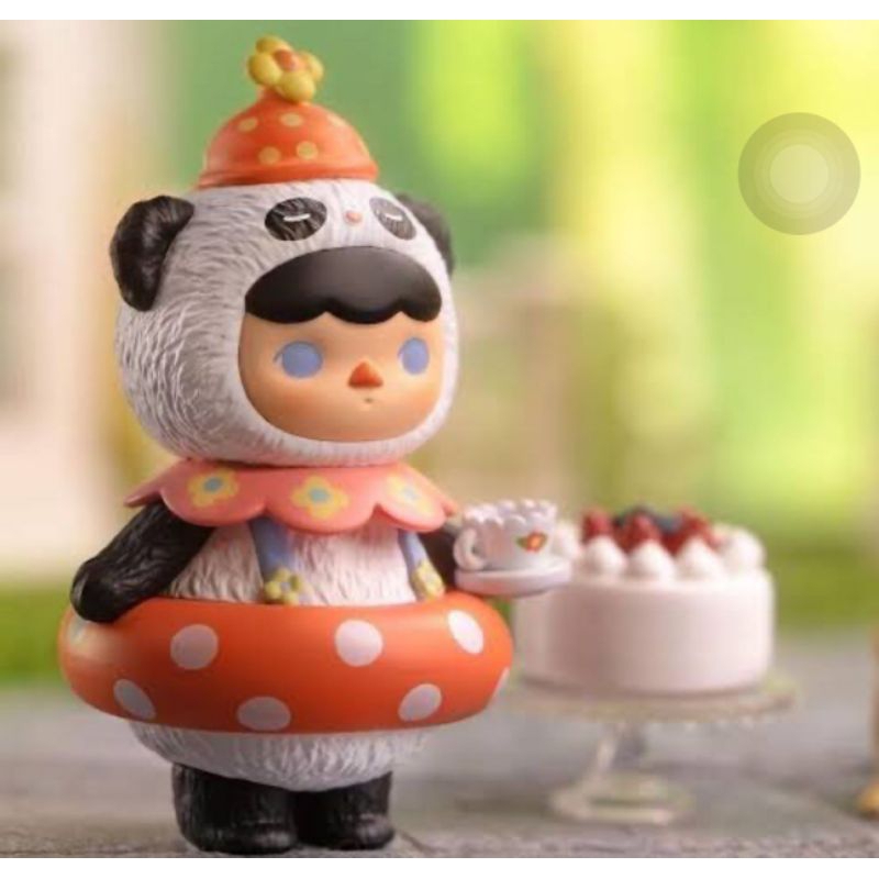 Jual POP MART Pucky Animal Tea Party Panda Baby Figure Open Box Confirm ...