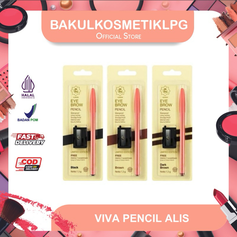 Jual VIVA Pensil Alis + Peruncing ( Eyebrow) Original | Shopee Indonesia