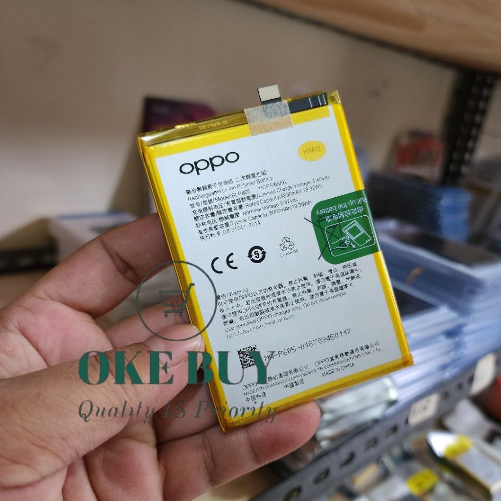 Jual Baterai Batrei Oppo A16 CPH2269 A16s CPH2271 Model BLP805 Original ...