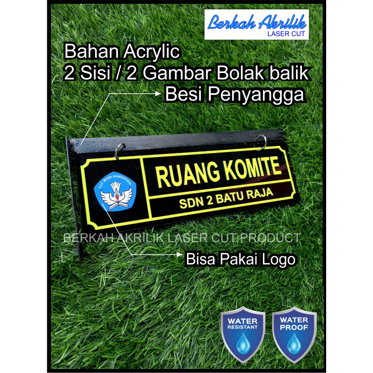 Jual PAPAN NAMA RUANG AKRILIK COSTUM Nama ruangan,Plang nama ruangan 2 ...