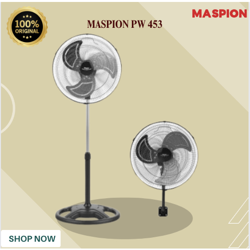Jual KIPAS ANGIN MASPION POWER FAN PW 453 18Inch/PW453/PW-453/KIPAS ...