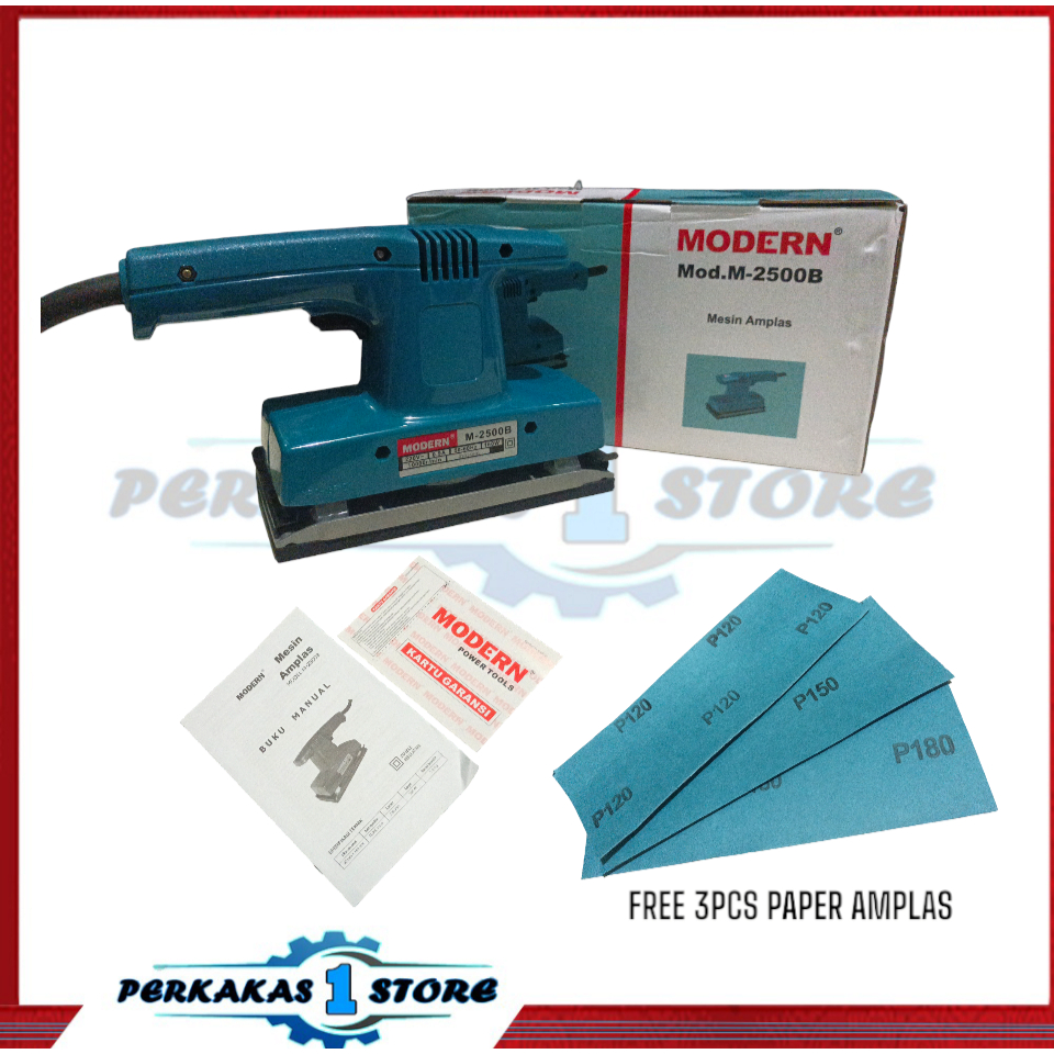 Jual MODERN Mesin Amplas M 2500 B160 Watt Finishing Sander M-2500 B ...