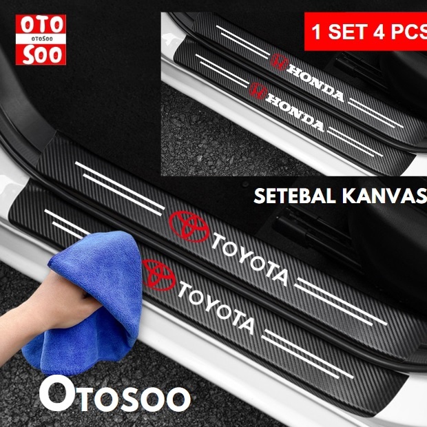 Jual STICKER CARBON DOOR SILL STICKER PIJAKAN KAKI LOGO SILL PLATE ...