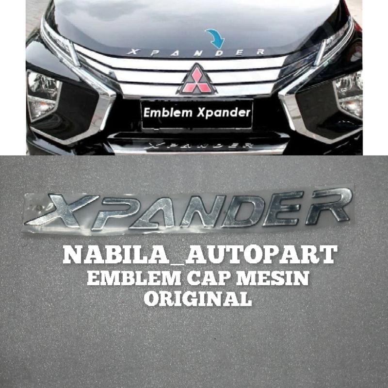 Jual Tulisan Emblem XPANDER kap mesin logo mobil expander | Shopee ...