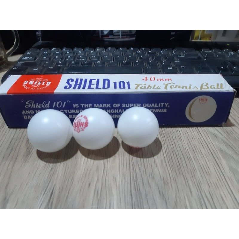Jual Bola pingpong Bola tenis meja SHIELD isi 6 40 MM Putih Kuning | Shopee Indonesia