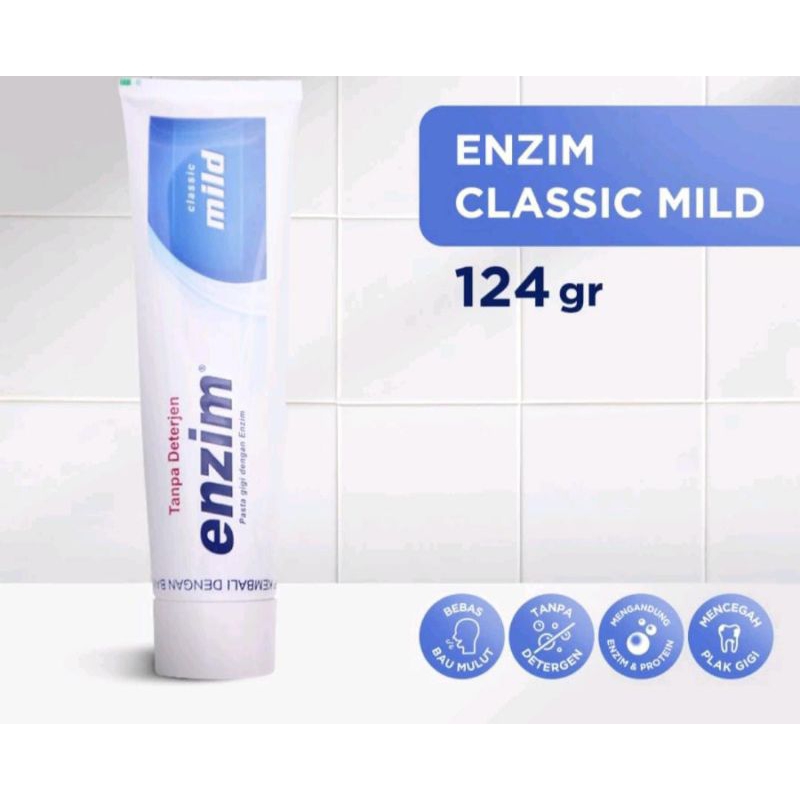 Jual PASTA GIGI ENZIM CLASSIC MILD 124gr ( NON DUS ) | Shopee Indonesia