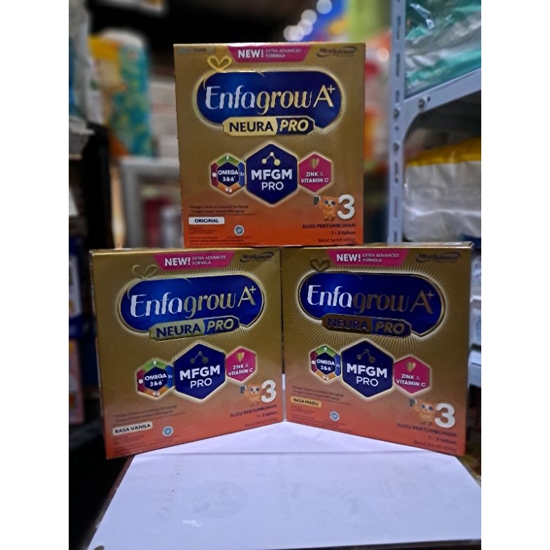 Jual Susu ENFAGROW A+ 3 Neuro Pro usia 1 sd 3 thn 400gr Original/Madu ...