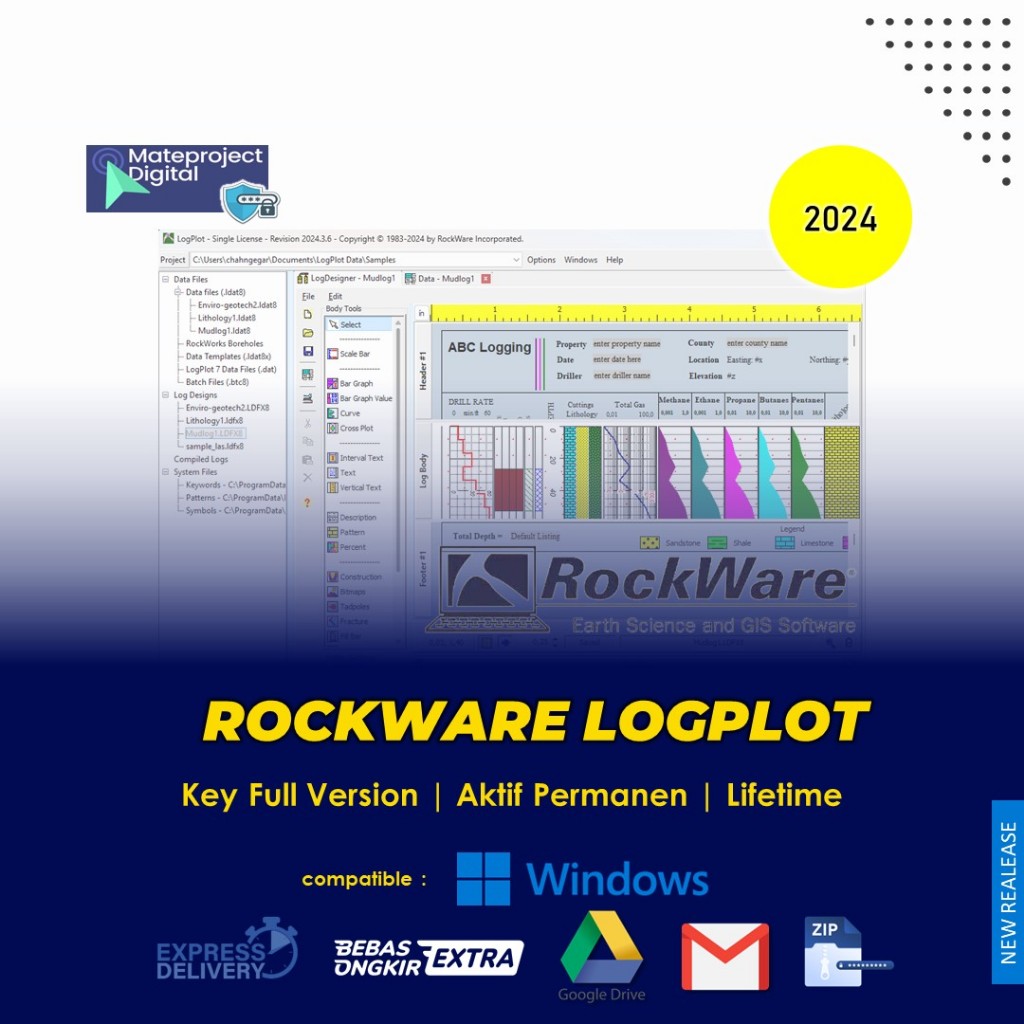 Jual RockWare LogPlot 2024 Full Version Lifetime Permanen Software ...