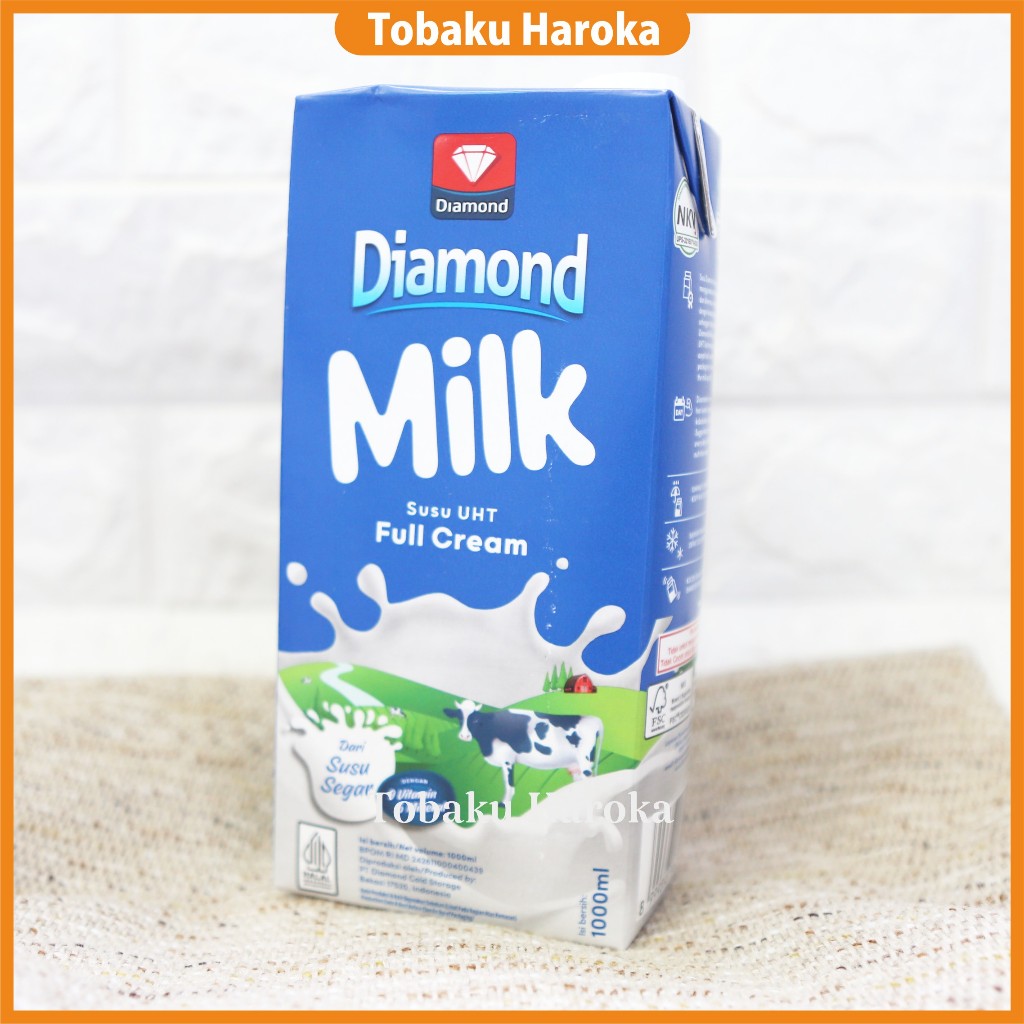 Jual Diamond Milk UHT Full Cream 1L - Susu UHT Full Cream | Shopee ...